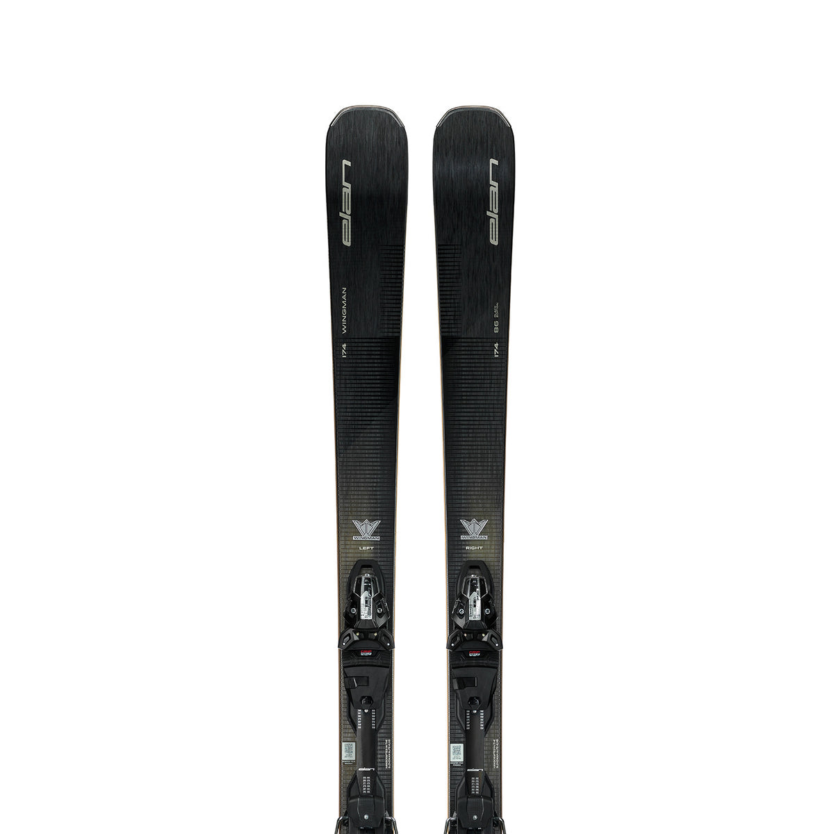 Elan Wingman 86 Black Edition FusionX Skis & EMX 12 FusionX Bindings ...
