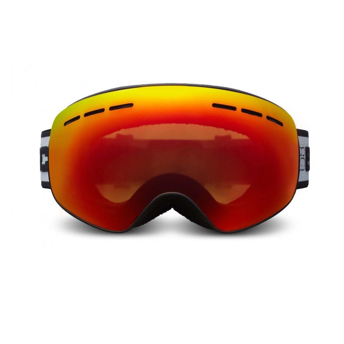 Bloc Small Fit Moon Goggles Matt Black & Brown Red Mirror Lens 2024 ...